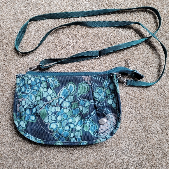 Haiku | Bags | Haiku Green And Blue Crossbody Bag With Floral Design ...